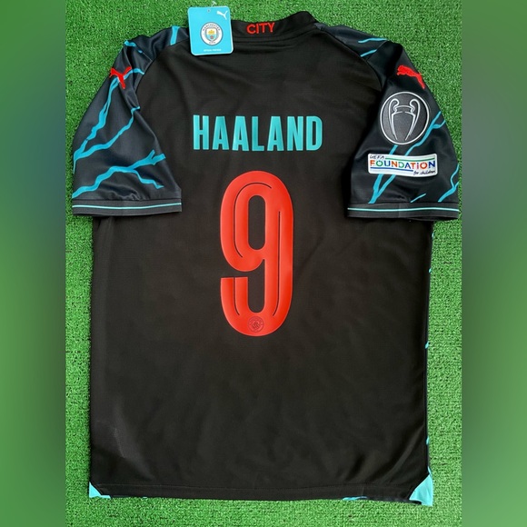 Shirts | 22324 Manchester City 3rd Kit Soccer Jersey Haaland | Poshmark